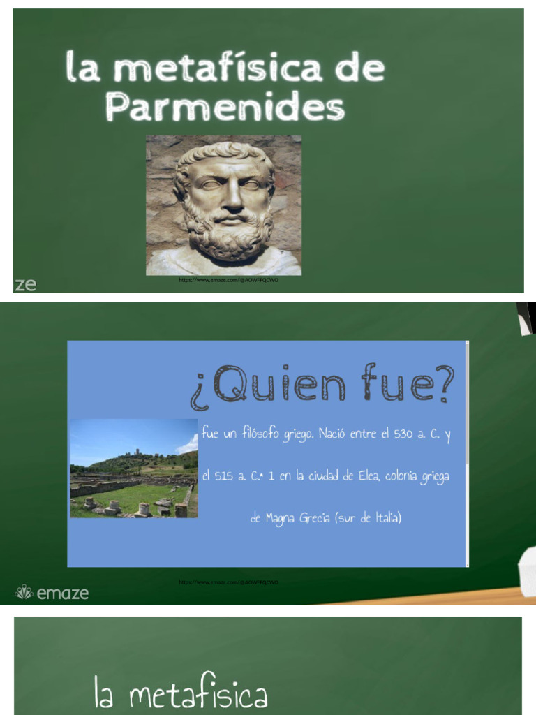 Filosofía de Parménides: Ser y No Ser | PDF | Pensamiento | Epistemología