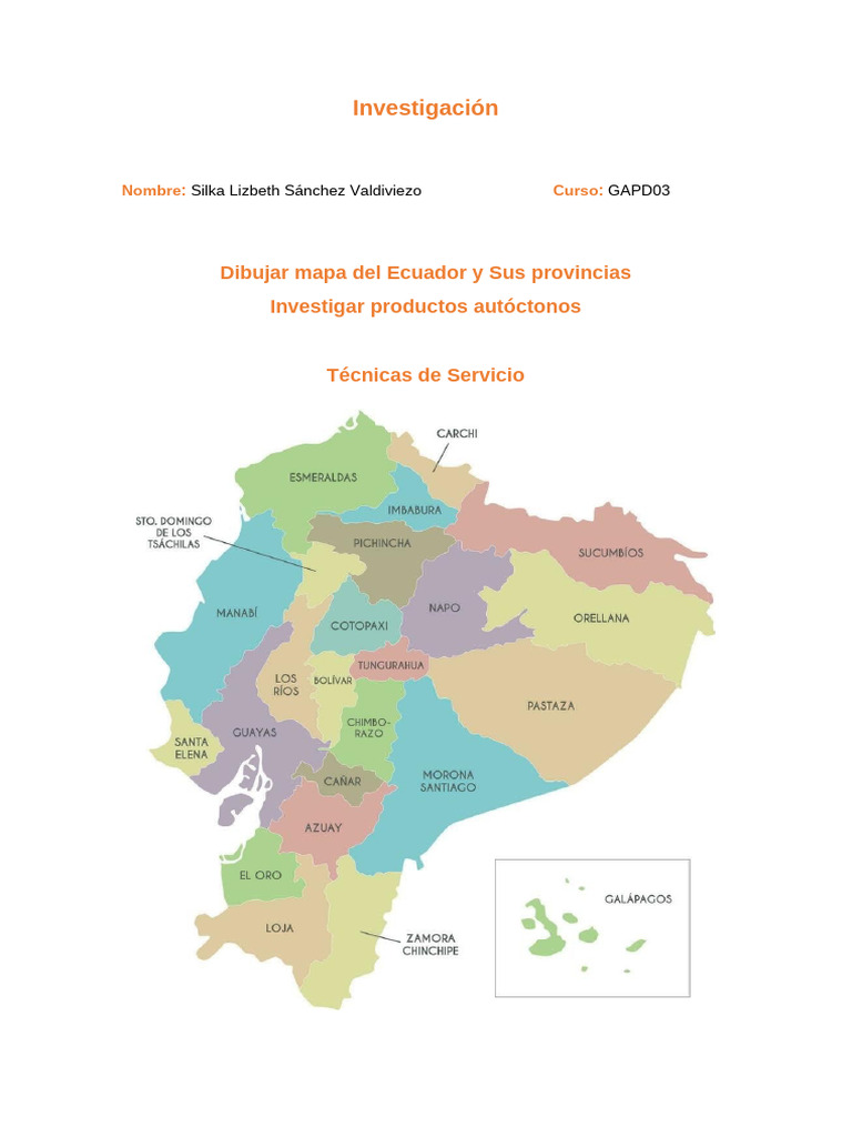 Mapa Agrícola de Provincias de Ecuador | PDF | Ecuador | Agricultura