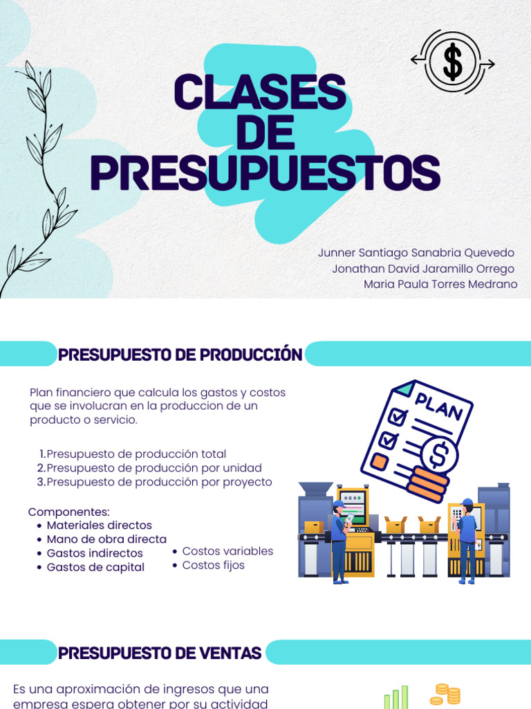 TIPO DE PRESUPUESTOS - Compressed | PDF | Presupuesto | Economias