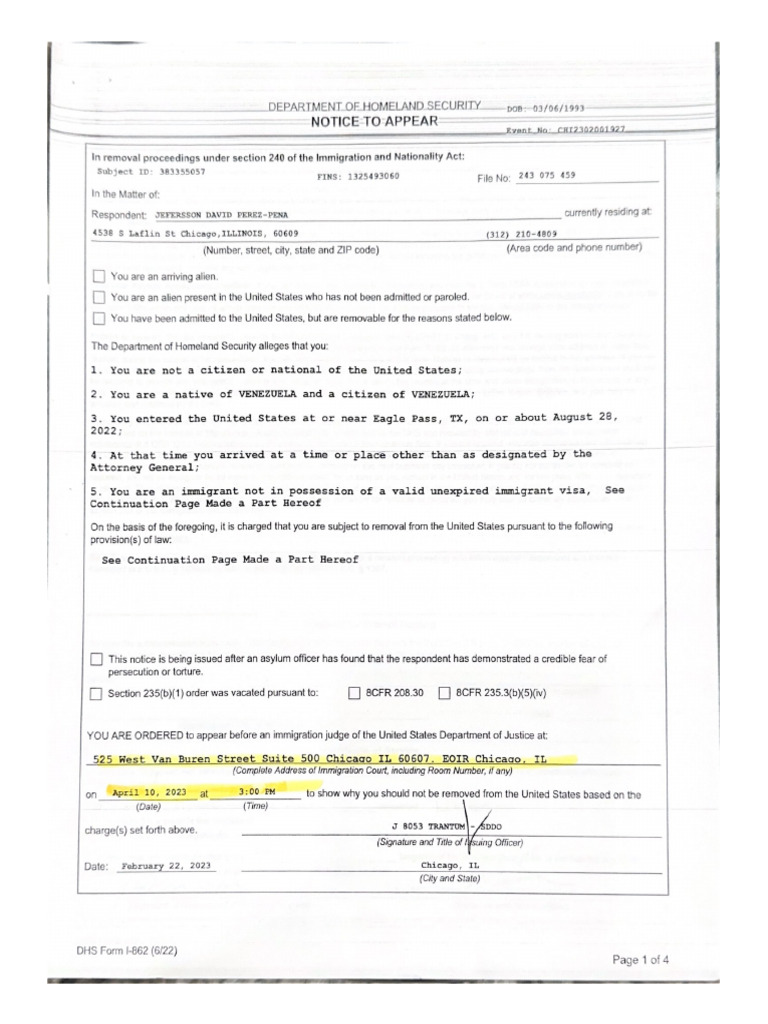 Department of Homeland Security | PDF