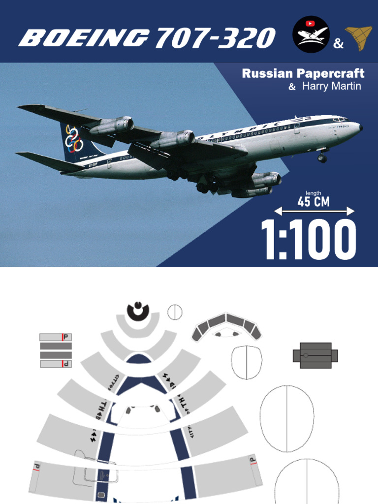 RP-Models Boeing 707 Olympic Airlines 1 100 | PDF