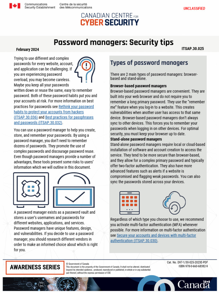Password Managers Security Tips | PDF | Password | Secure Communication