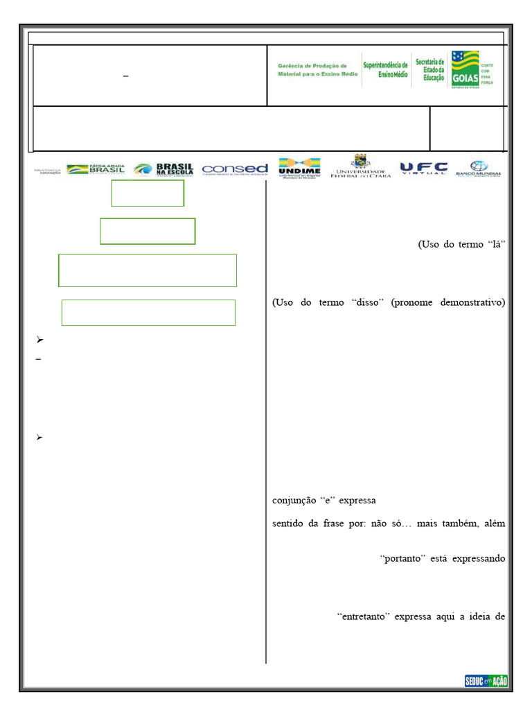 1a SERIE PORT. ATIV. II PERIODO DE RECOM. ESTUDANTE | PDF | Science