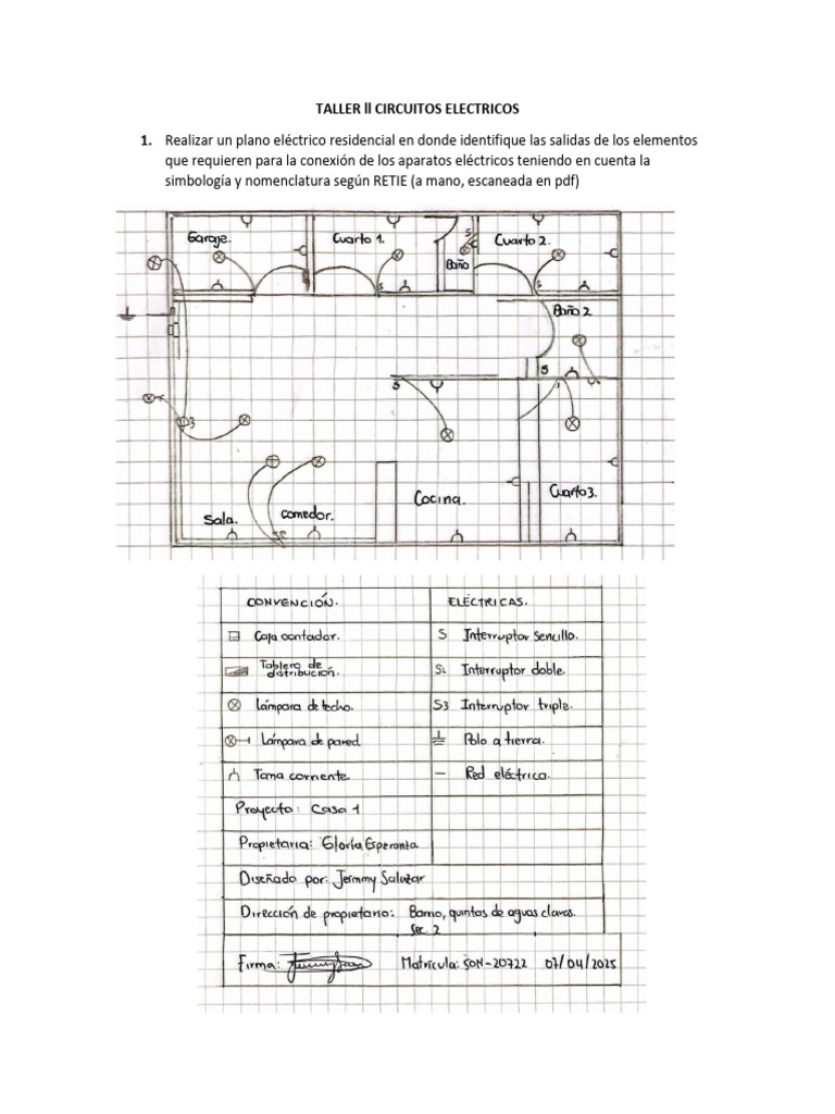 TALLER LL CIRCUITOS ELECTRICOS | PDF