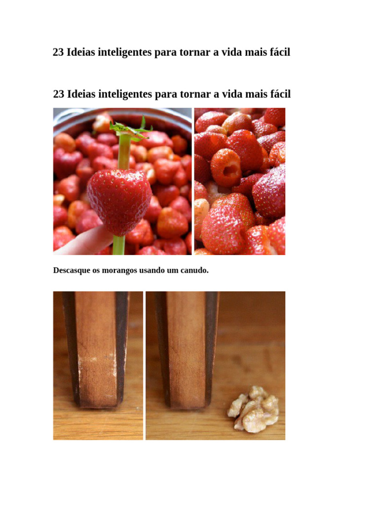 23 Idéias Inteligentes para Tornar A Vida Mais Fácil | PDF