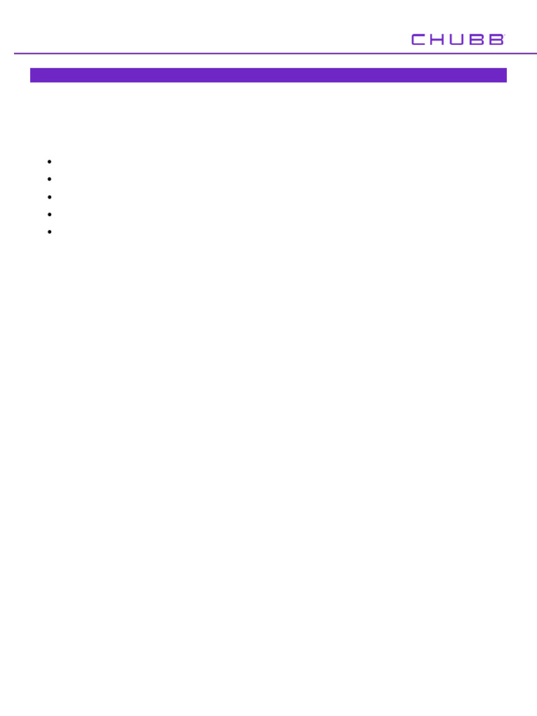 CHUBB Decline Insurance Form 1 | PDF