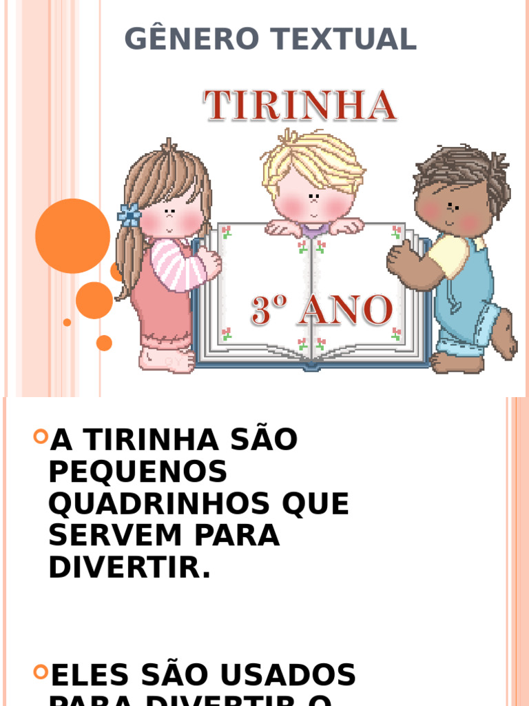 Gênero Textual Tirinha 3º Ano | PDF