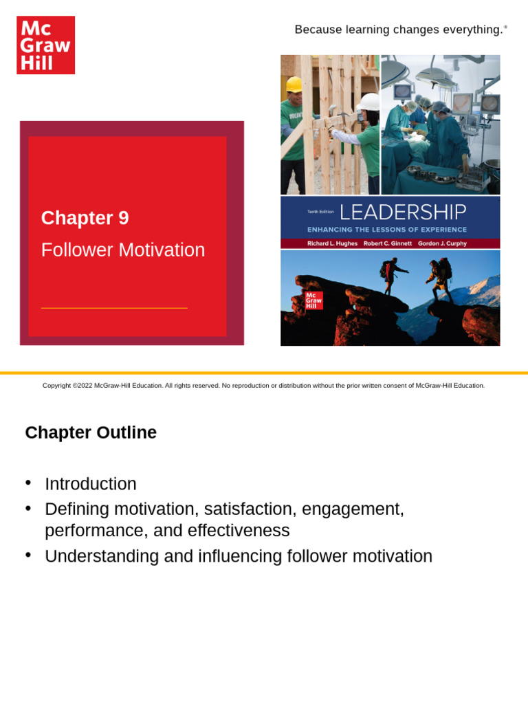 Hughes10e PPT Ch09-1 | PDF | Motivational | Motivation