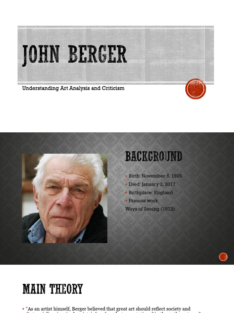 John Berger's Art Analysis | PDF