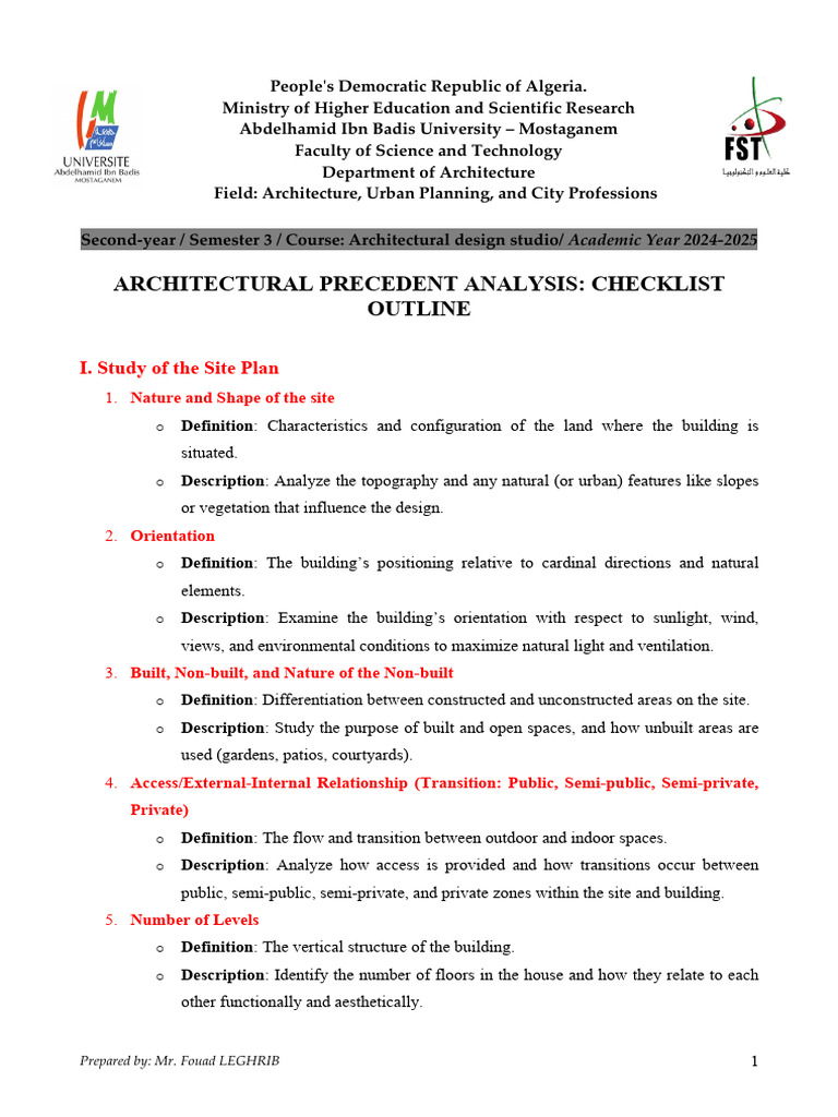 ARCHITECTURAL PRECEDENT ANALYSIS - Leghrib | PDF | Space | Lighting