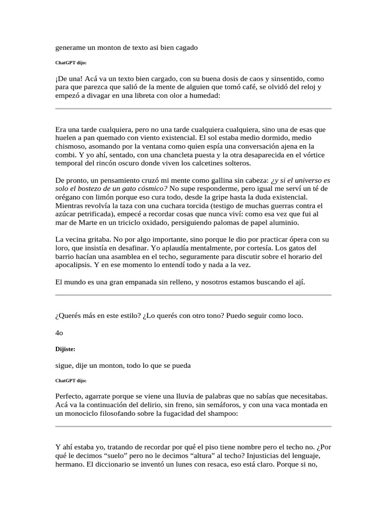 generame un monton de texto asi bien cagado | PDF