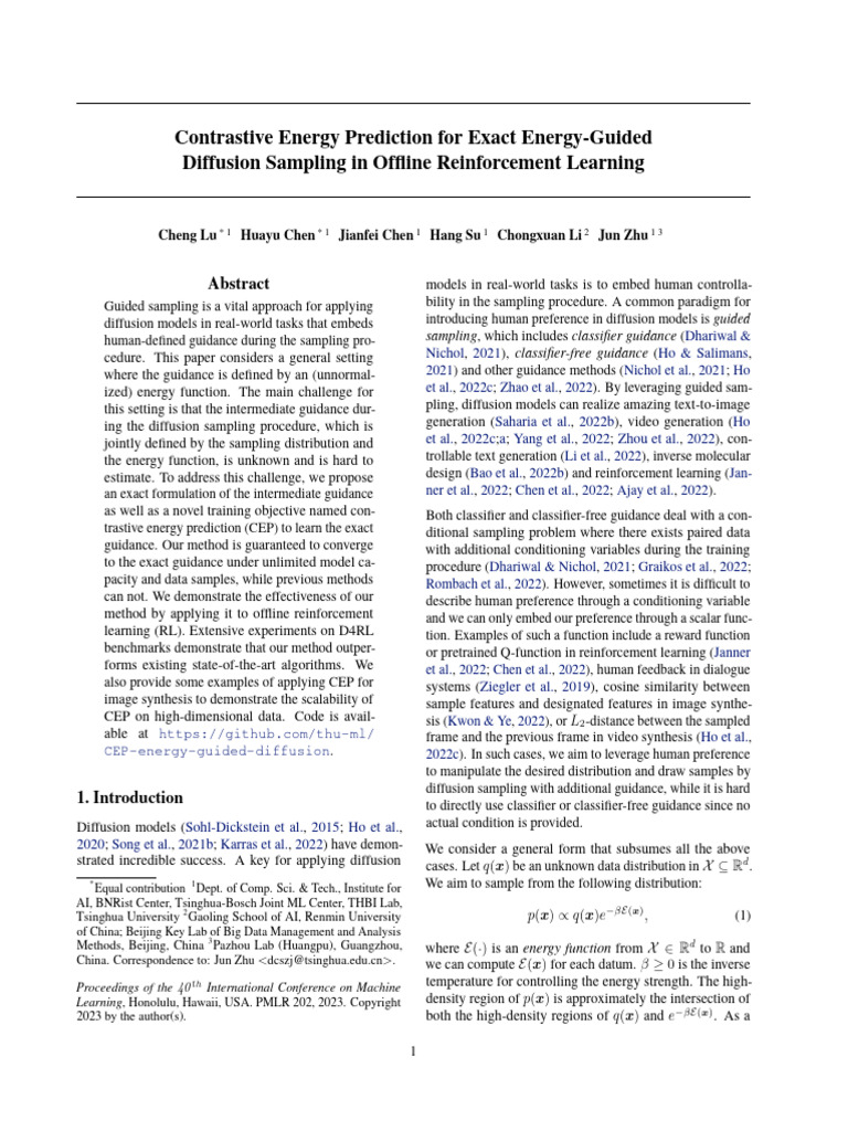 Contrastive Energy Prediction For Exact Energy-Guided Diffusion Sampling in Offline ...