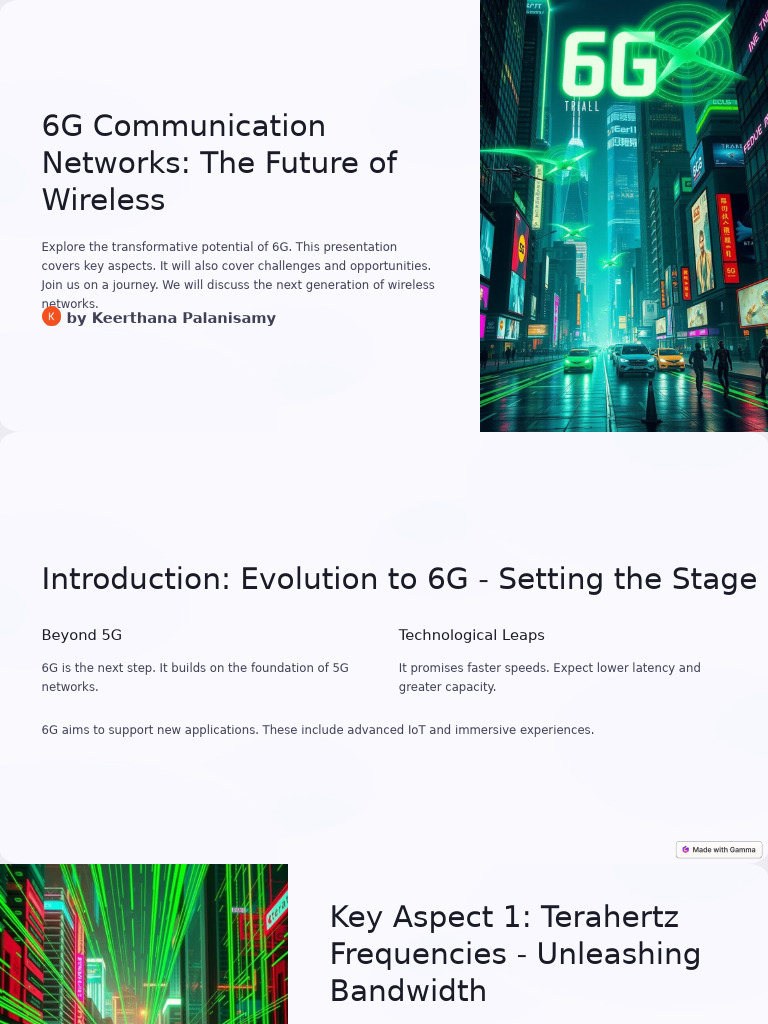6G Communication Networks The Future of Wireless | PDF | Artificial Intelligence | Intelligence ...