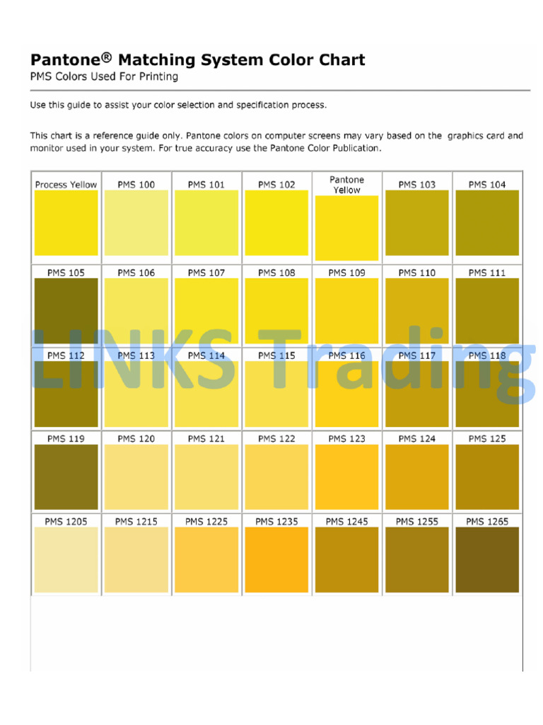 Pantone Color Codes | PDF