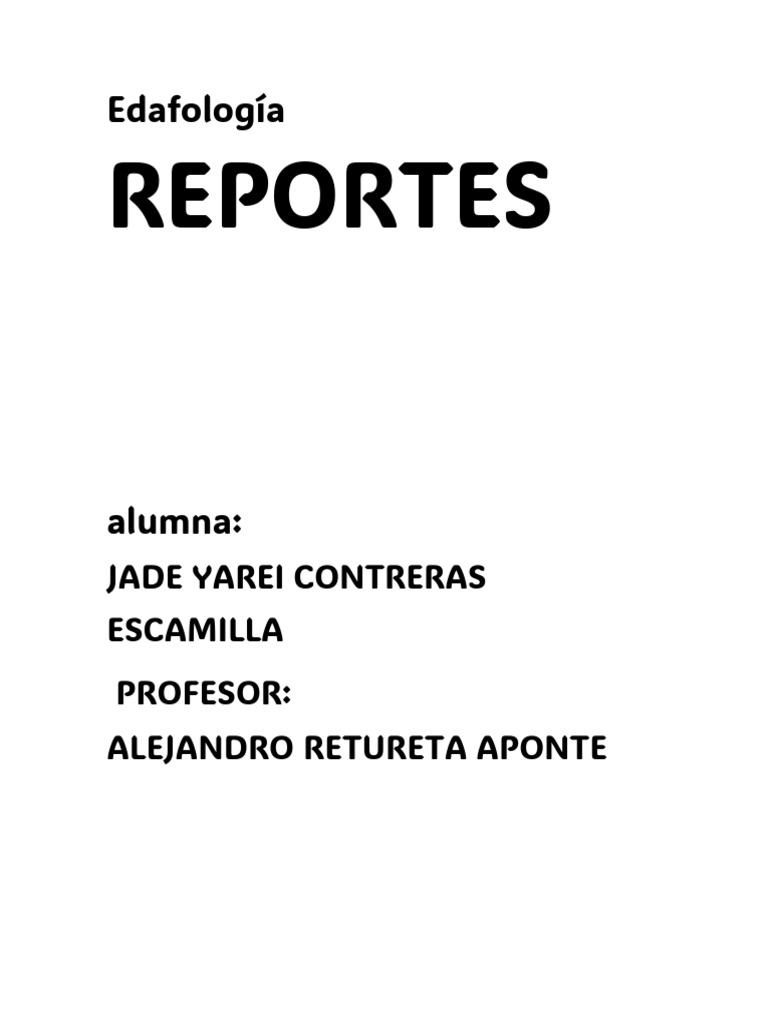 Jade Yarei Contreras | PDF | Suelo | Roca (geología)