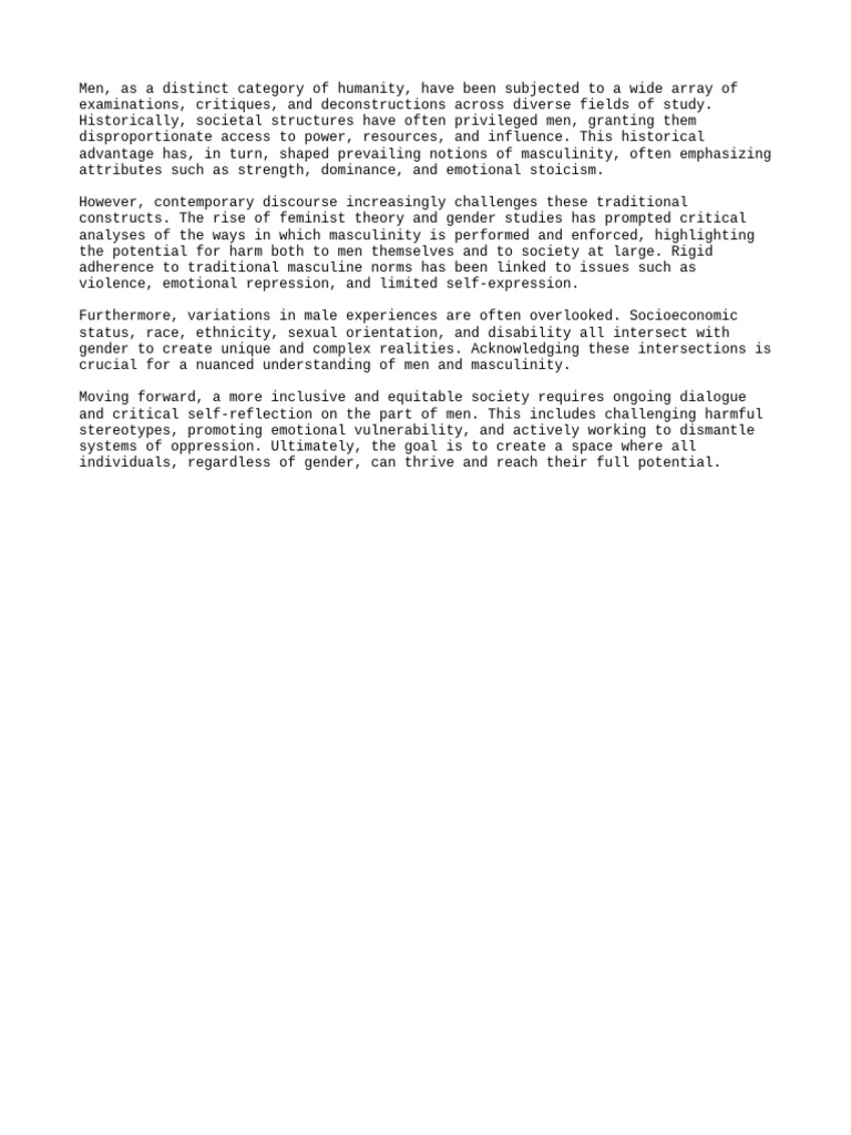 Men History | PDF