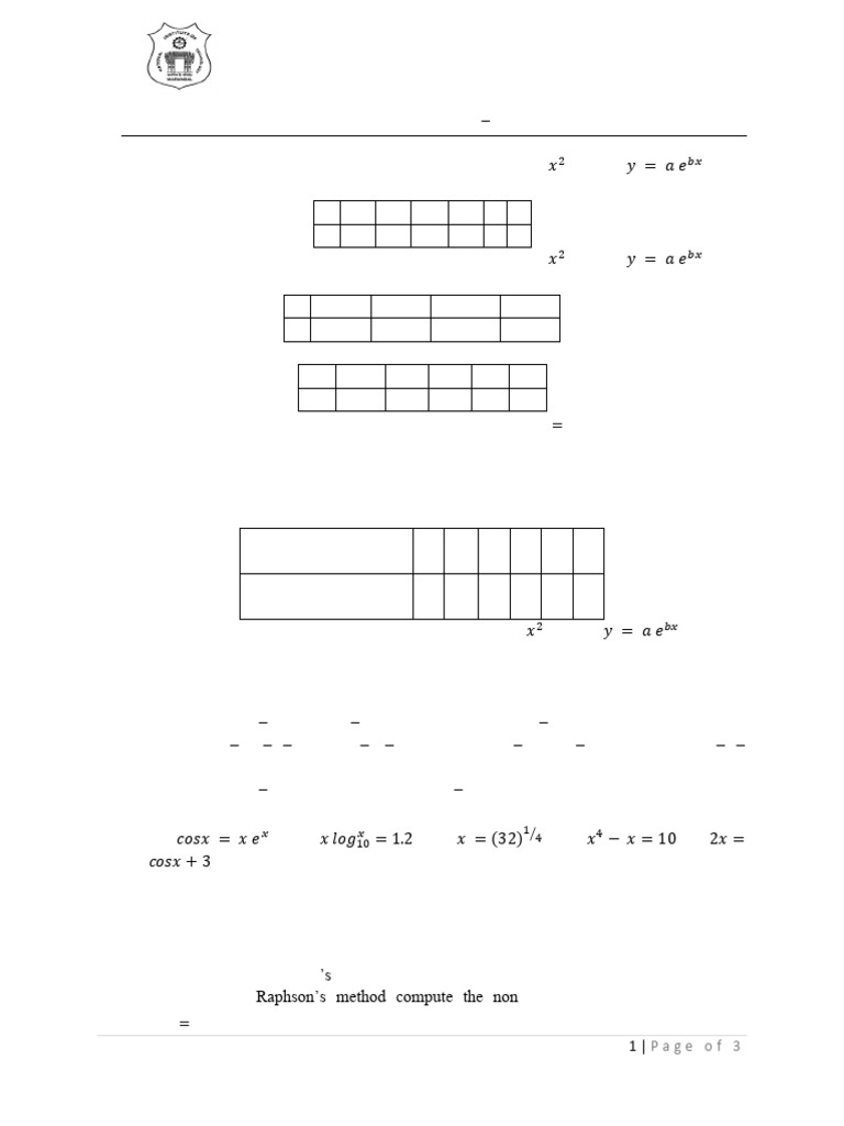 Numerical Methods Assignment Overview | PDF | Mathematics Of Computing | Computational Science