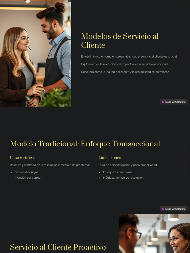 Modelos de Servicio Al Cliente | PDF