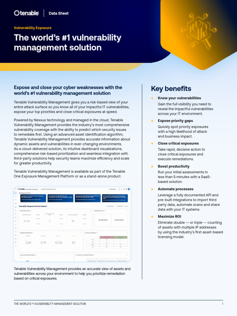 Data Sheet Vulnerability Management | PDF | Service Level Agreement | Computing