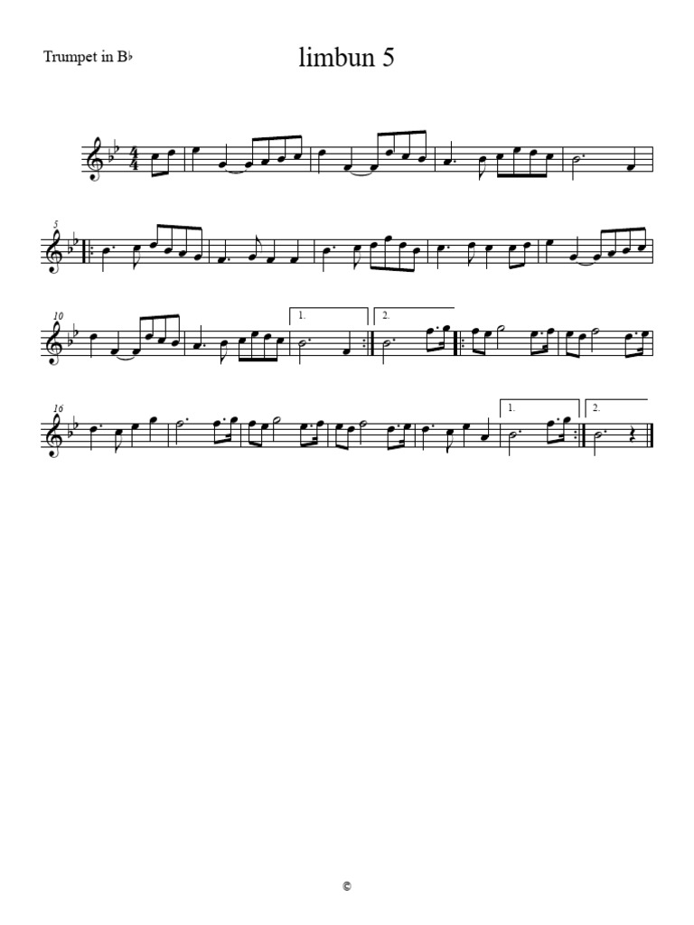 Limbun 5 - Trumpet in BB | PDF