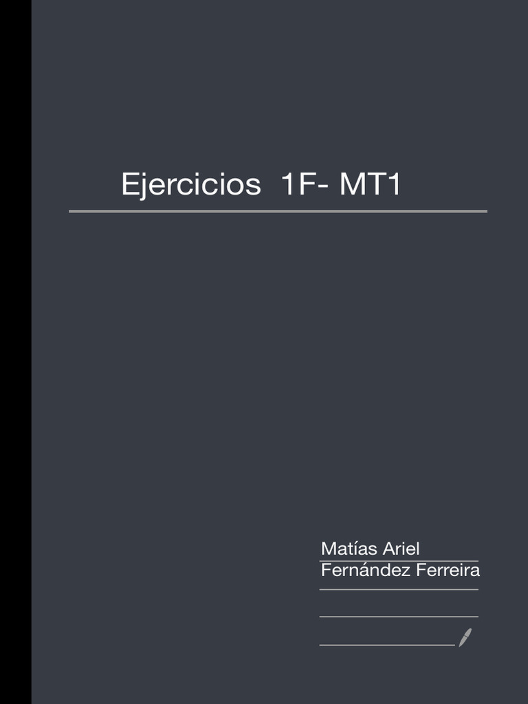 Ejercicios 1er Final | PDF