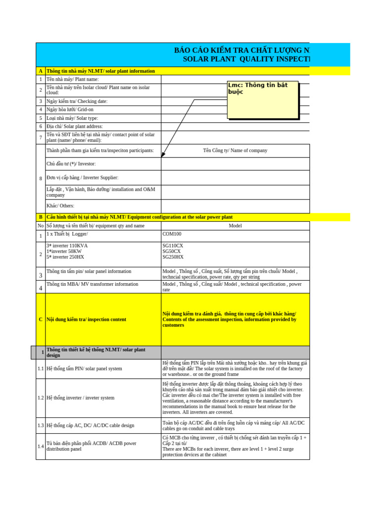 Site Quality Inspection Report | PDF