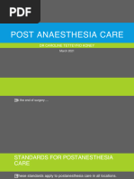 Pediatric PACU Discharge Guide | PDF | Anesthesia | Surgery