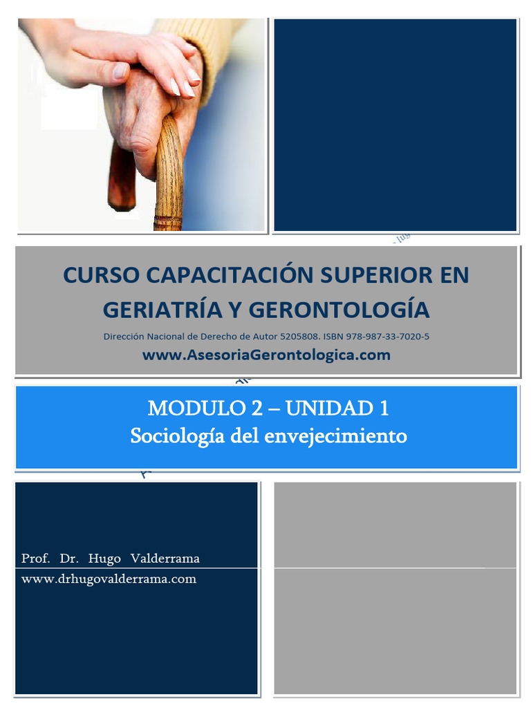MODULO 2 - UNIDAD 1 - SOCIOLOGIA DEL ENVEJECIMIENTO | PDF | Vejez | Gerontología