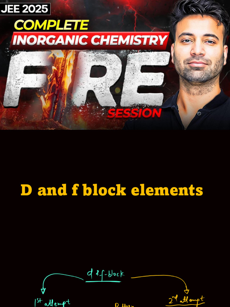 D And F Block Elements Overview Pdf