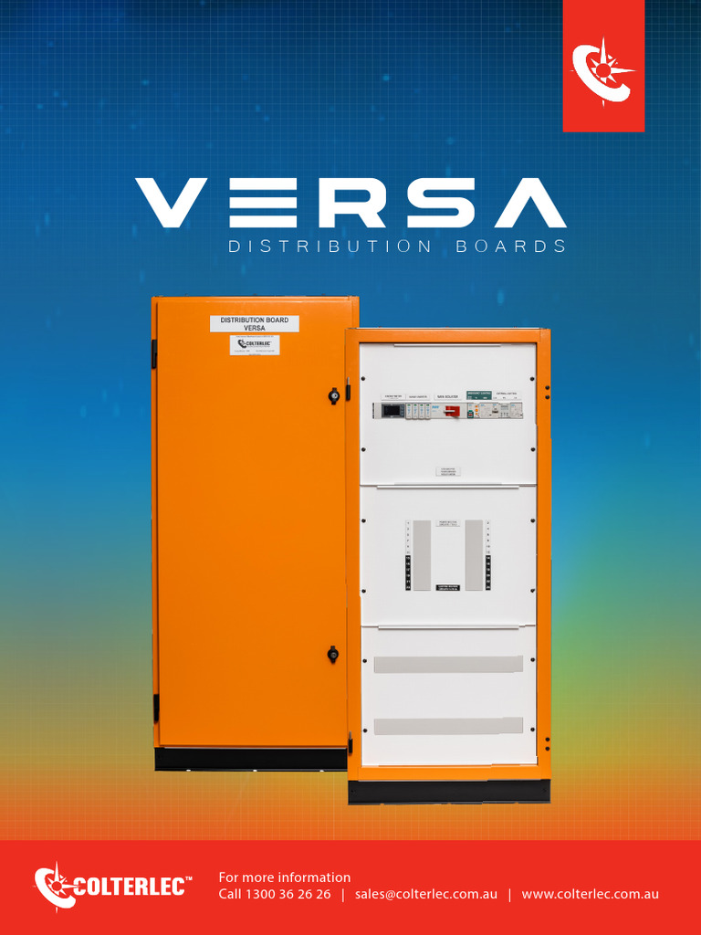Colterlec Versa Distribution Board Brochure 2025 - 1 | PDF ...