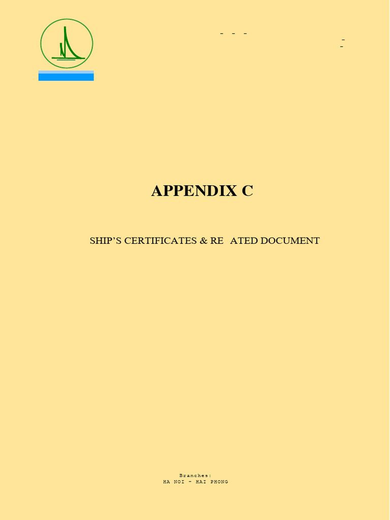 Ship's Certificates Overview | PDF