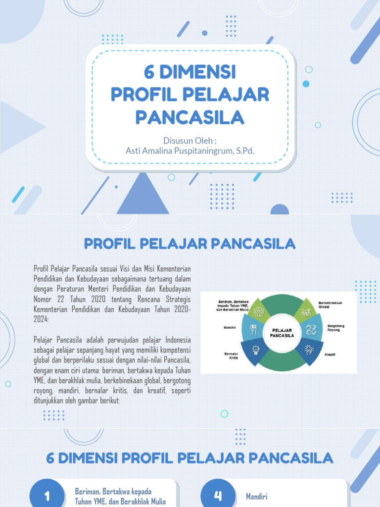 Dimensi Profil Pelajar Pancasila | PDF