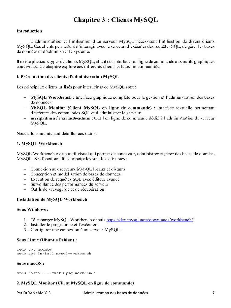 Chap3&4_AdminBD | PDF