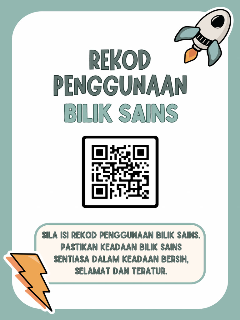 REKOD PENGGUNAAN BILIK SAINS | PDF