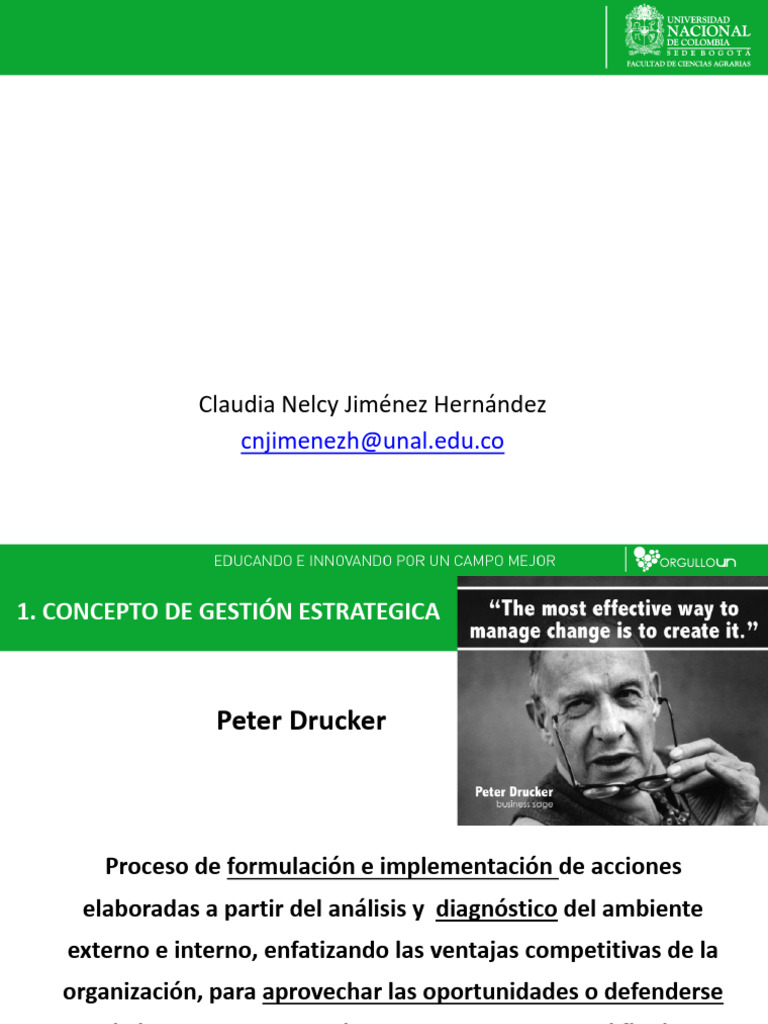 Clase 5-Gestión Estratégica Abril 14 | PDF | Gestión estratégica | Negocios económicos