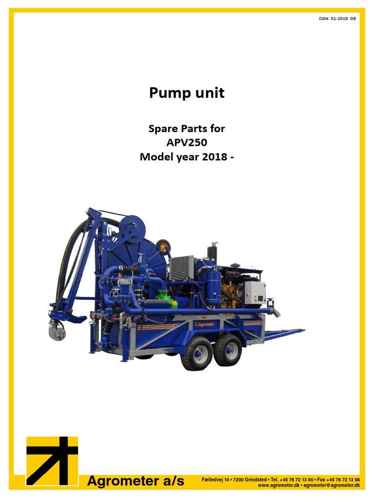 APV250 Pump Unit Spare Parts Guide | PDF | Mechanical Engineering | Gas ...