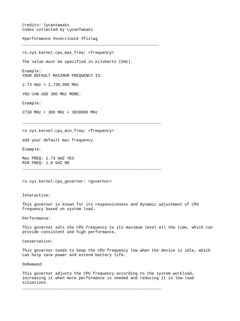 CPU Boost Overclock LycanTweaks | PDF | Hertz | Central Processing Unit