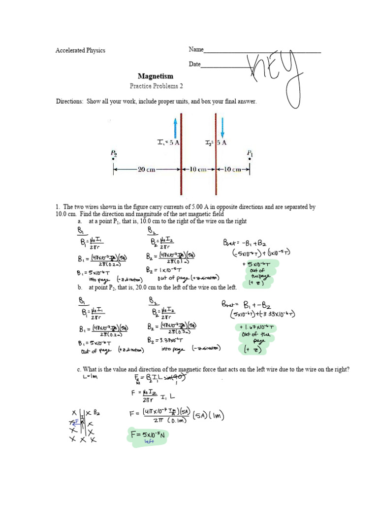 Magnetic Field Calculations | PDF | Magnetic Field | Applied And ...