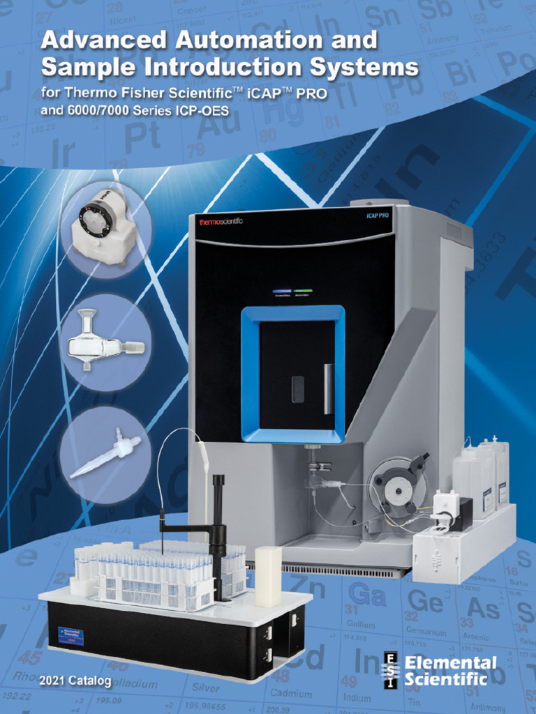 Thermo ICAP PRO ESI Catalog | PDF | Pump | Physical Sciences