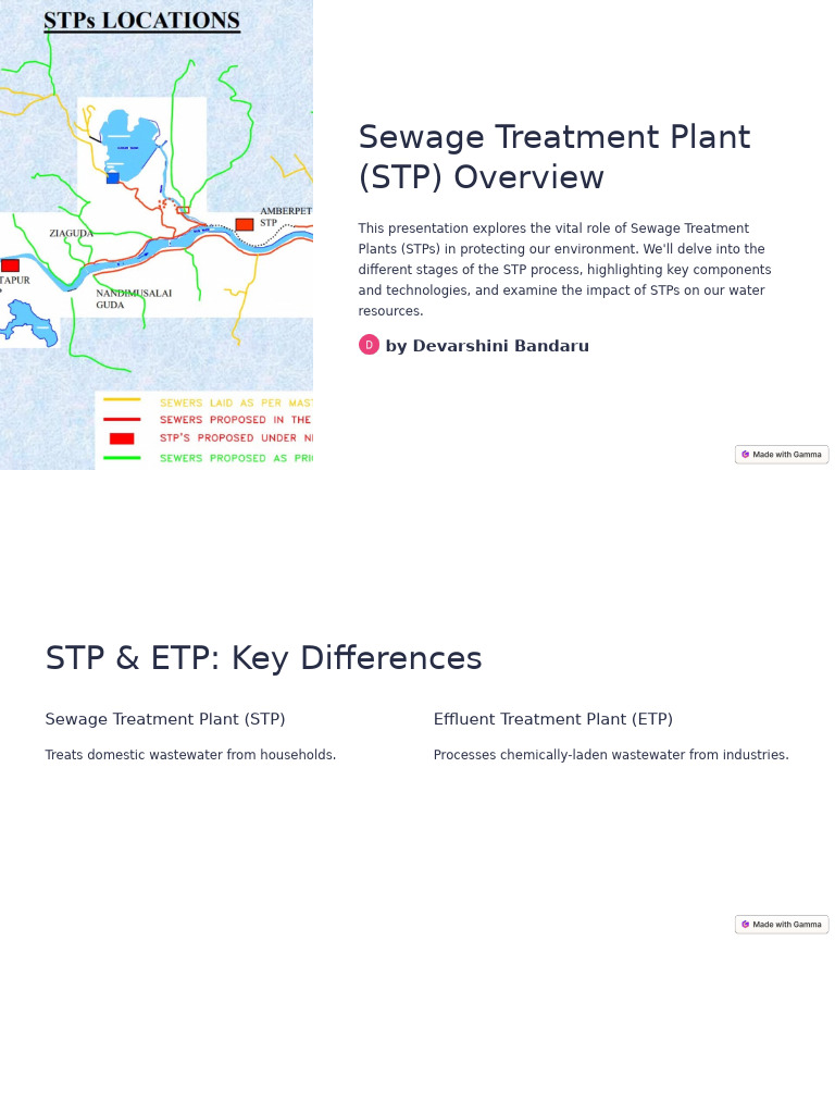 Sewage Treatment Plant STP Overview | PDF | Sewage Treatment | Sewage
