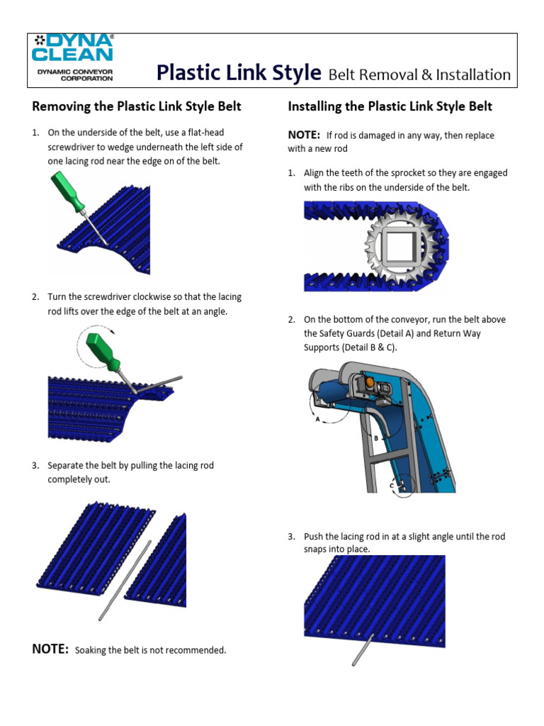 Belt Removal and Installation Guide | PDF