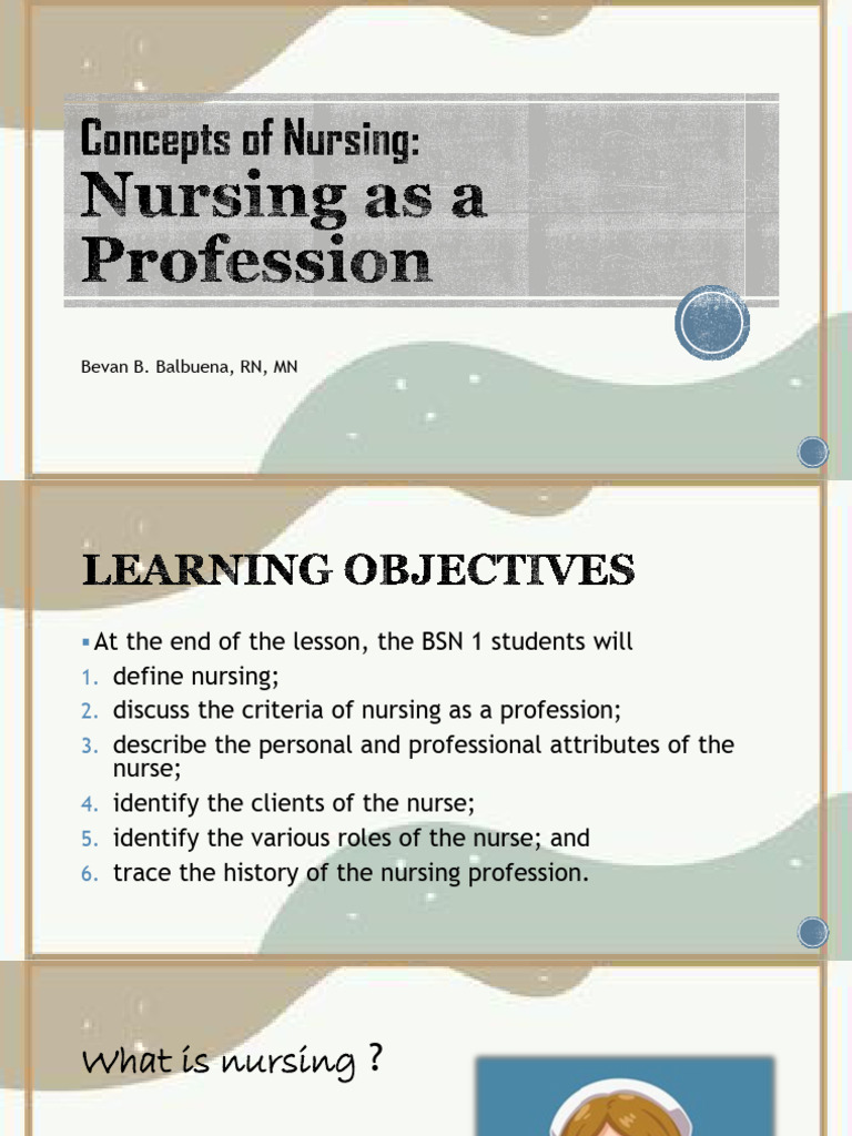 04 Nursing As A Profession | PDF | Nursing | Profession