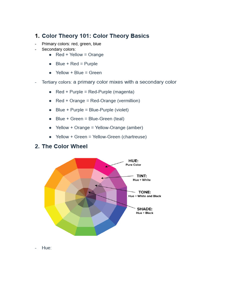 Color Theory | PDF