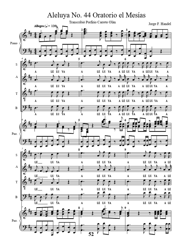 8-Aleluya de Handel | PDF