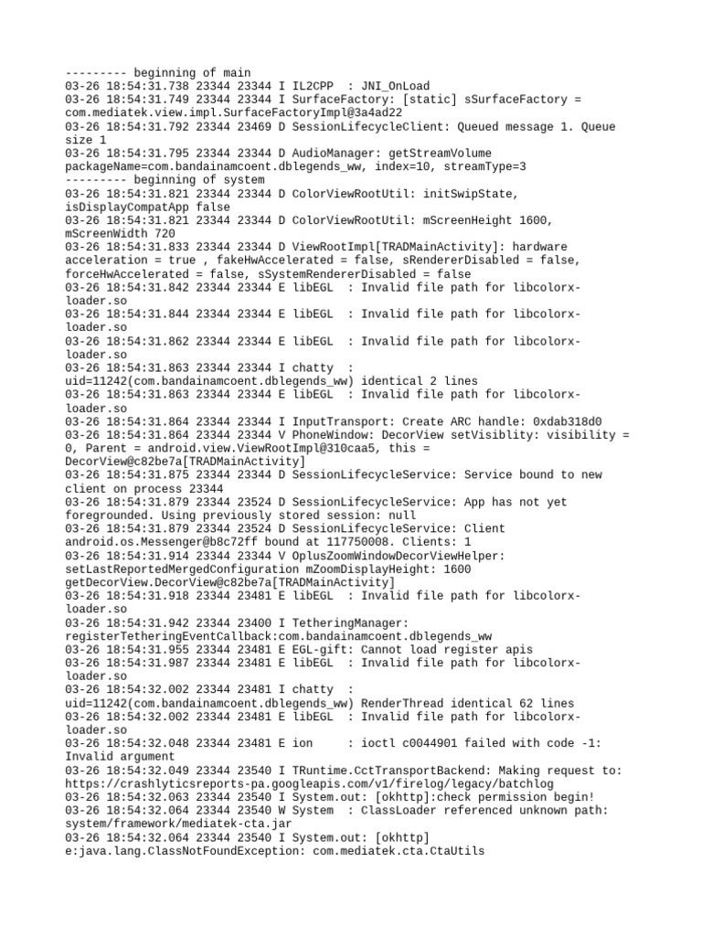 Mod menu log - com.bandainamcoent.dblegends_ww | PDF