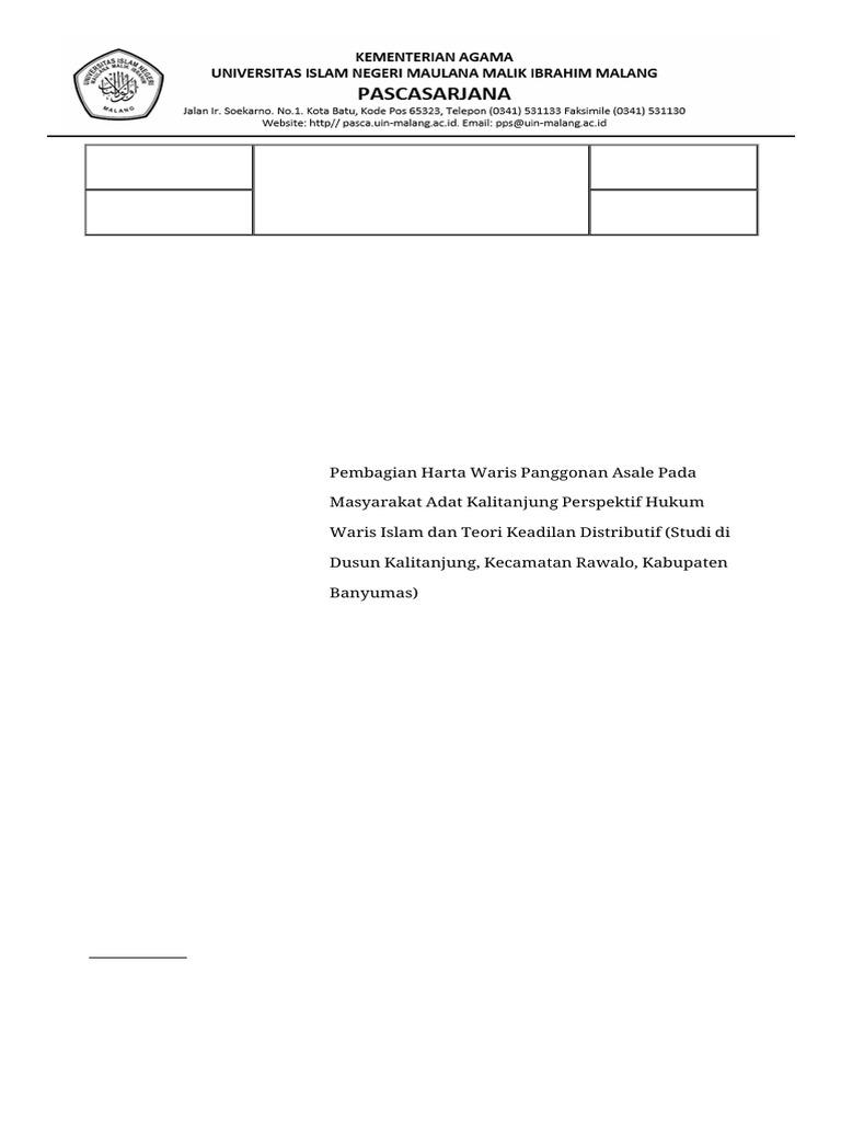 Formulir Pendaftaran Ujian Sempro | PDF