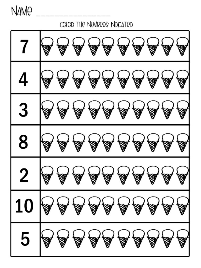 CONTANDO NUMEROS 1-10 | PDF