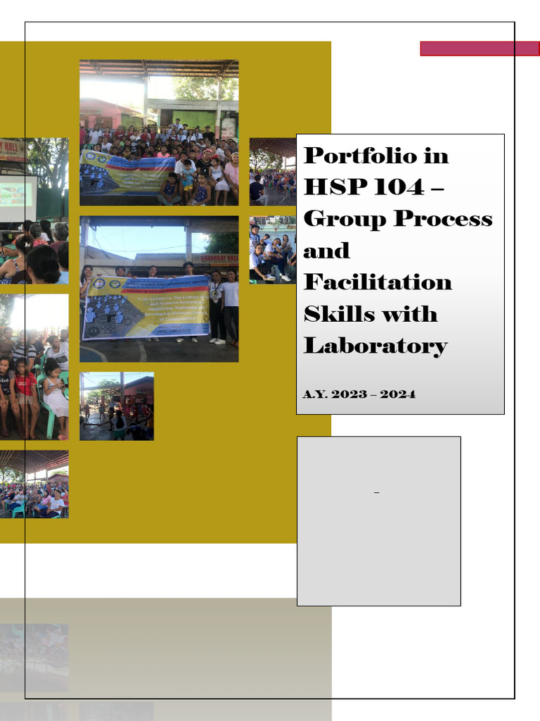 Portfolio During Outreach Activity For Group Facilitation Culminating ...