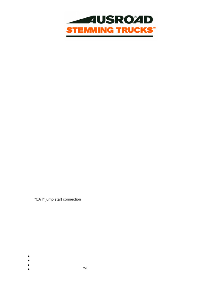 Ausroad Stemming Truck Specifications Sheet | PDF
