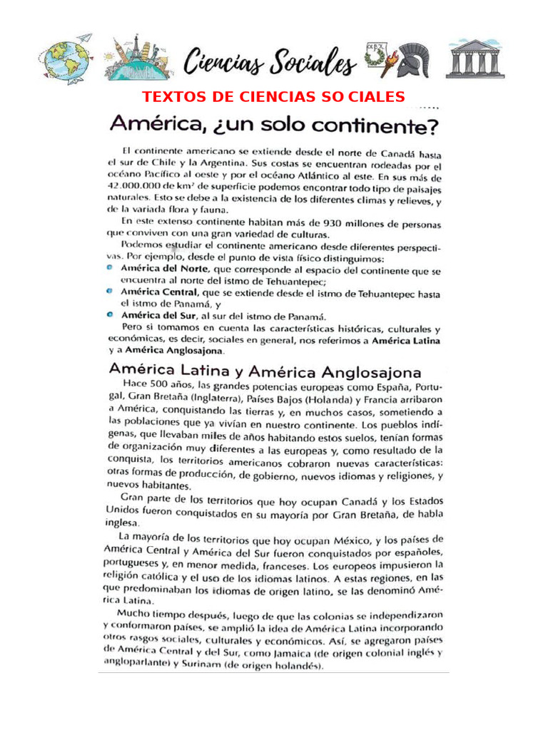Textos de Ciencias Sociales | PDF